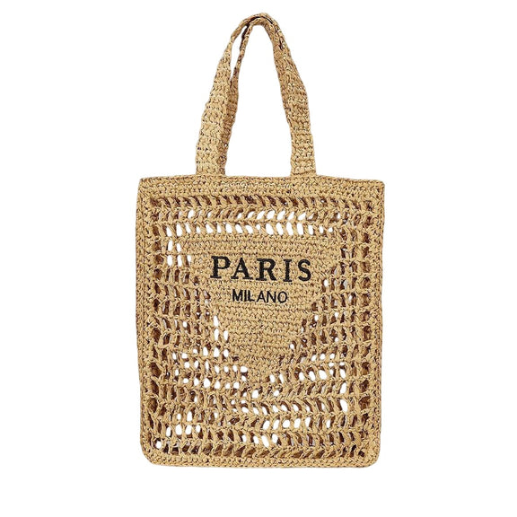 Paris Milano Straw Tote – Home Basics & Design