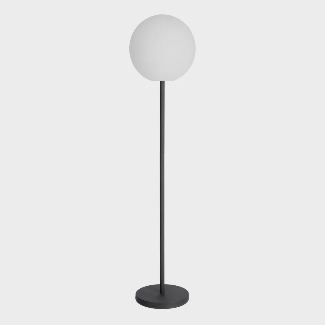 Sphere Outdoor Floor Lamp Black Steel Base – Home Basics & Design