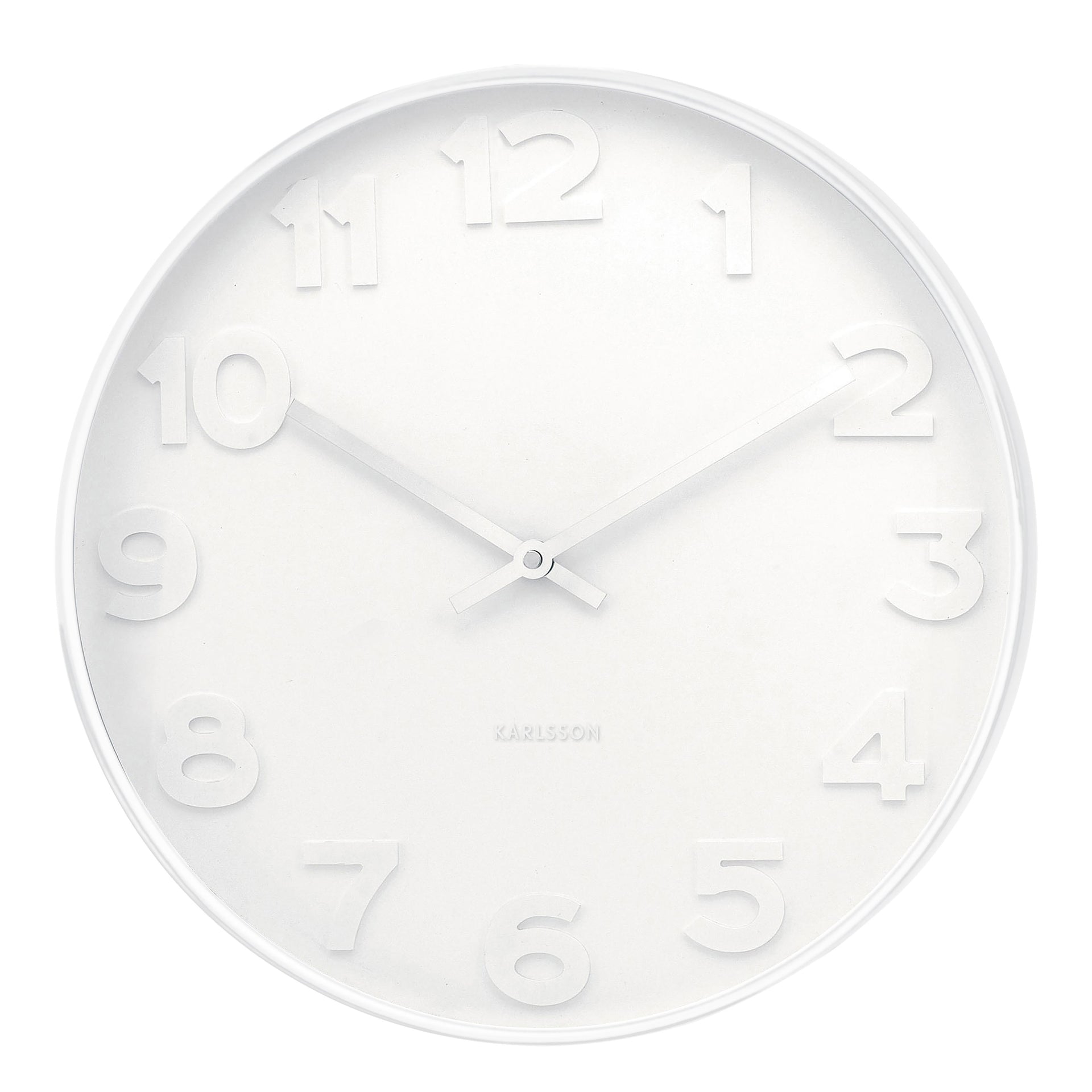 Mr White Wall Clock White – Home Basics & Design